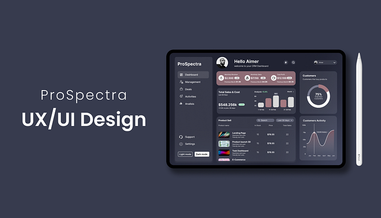 Modern Admin Panel by syed abrar ali on Dribbble