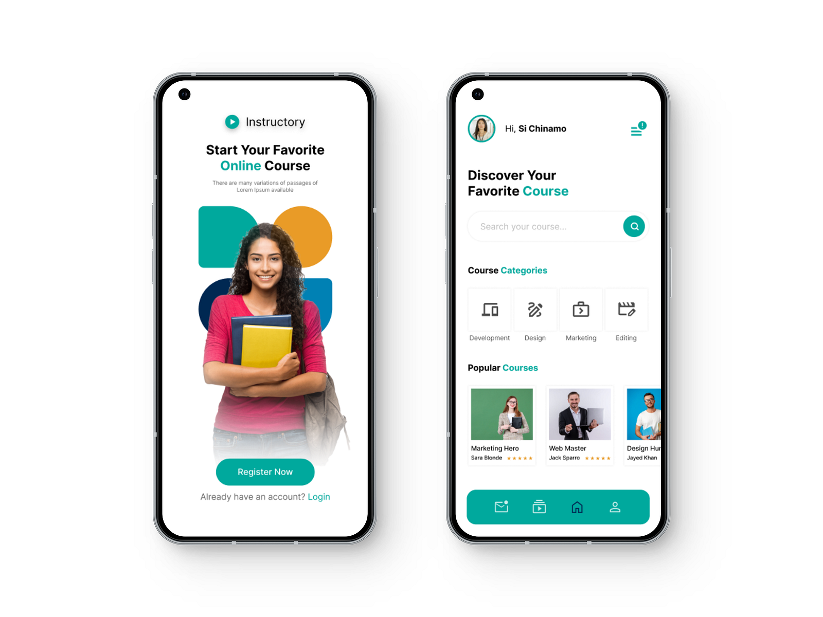 Learning app design by Naim Talukder on Dribbble