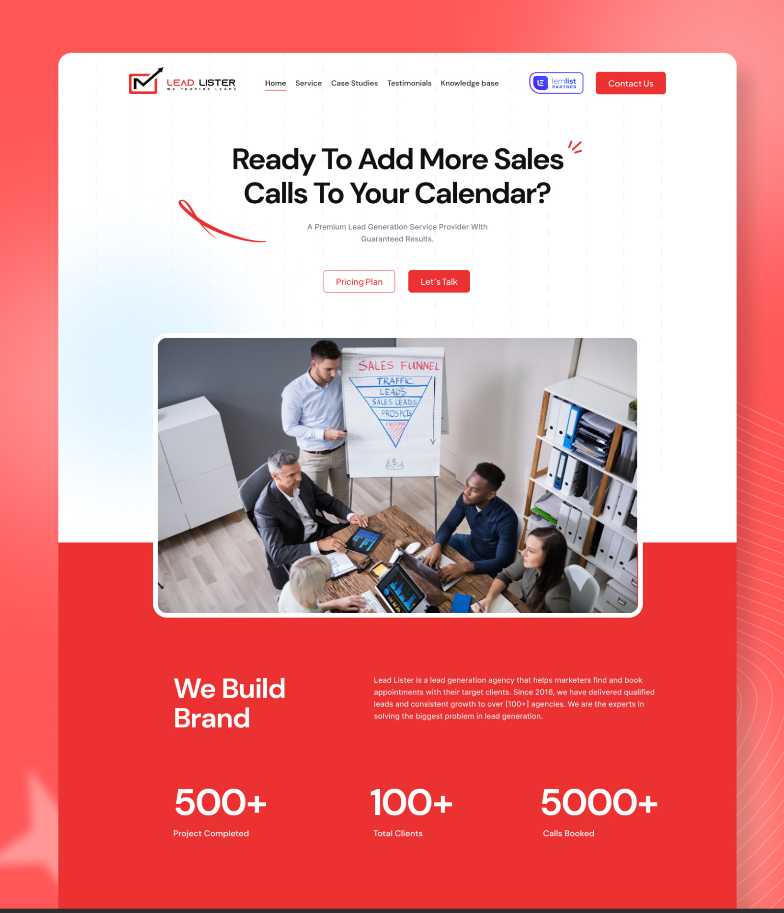 Lead Generation Website UI UX Design by Nazmul Hossain Shanto on Dribbble