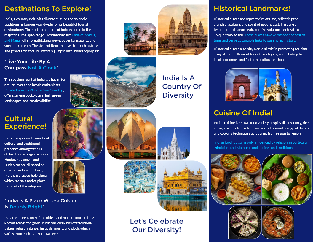 Tri-Fold Brochure by Rathi Nivethitha on Dribbble