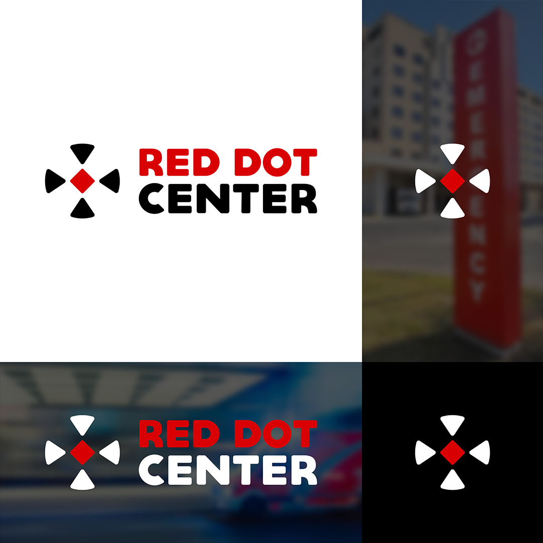 Red Dot Center Logo Design by Edelbert Rosales on Dribbble