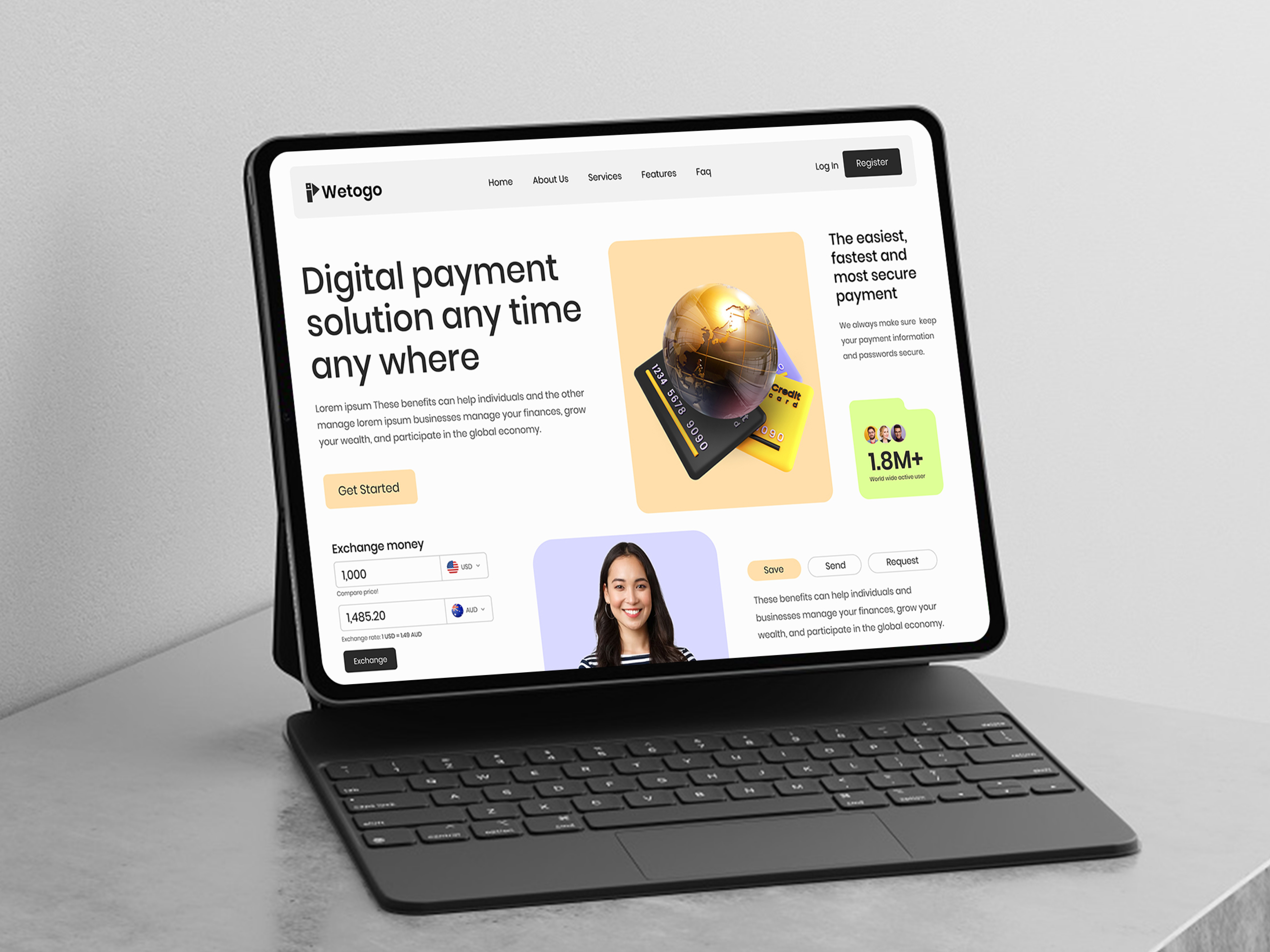 Digital Banking Website Landing Page by Sri Mithun on Dribbble