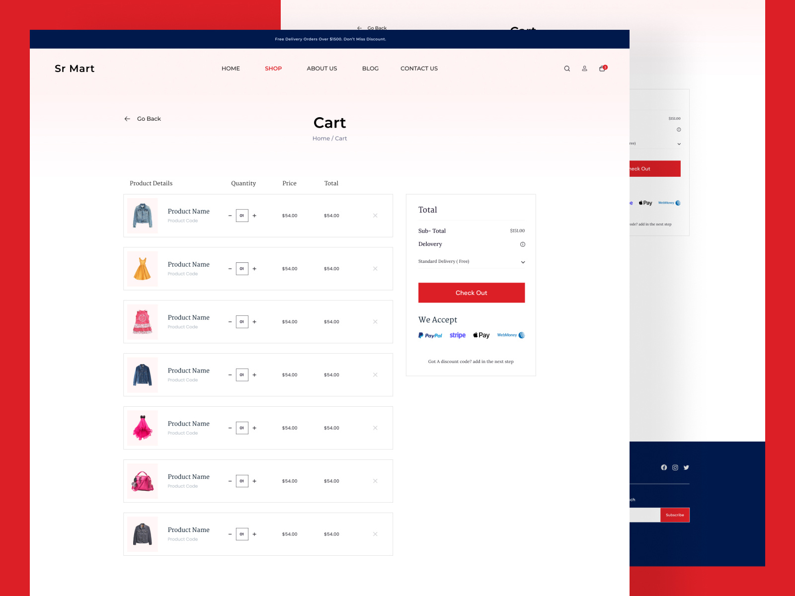 E-Commerce Cart Page Ui Design by SajJad ‌ on Dribbble
