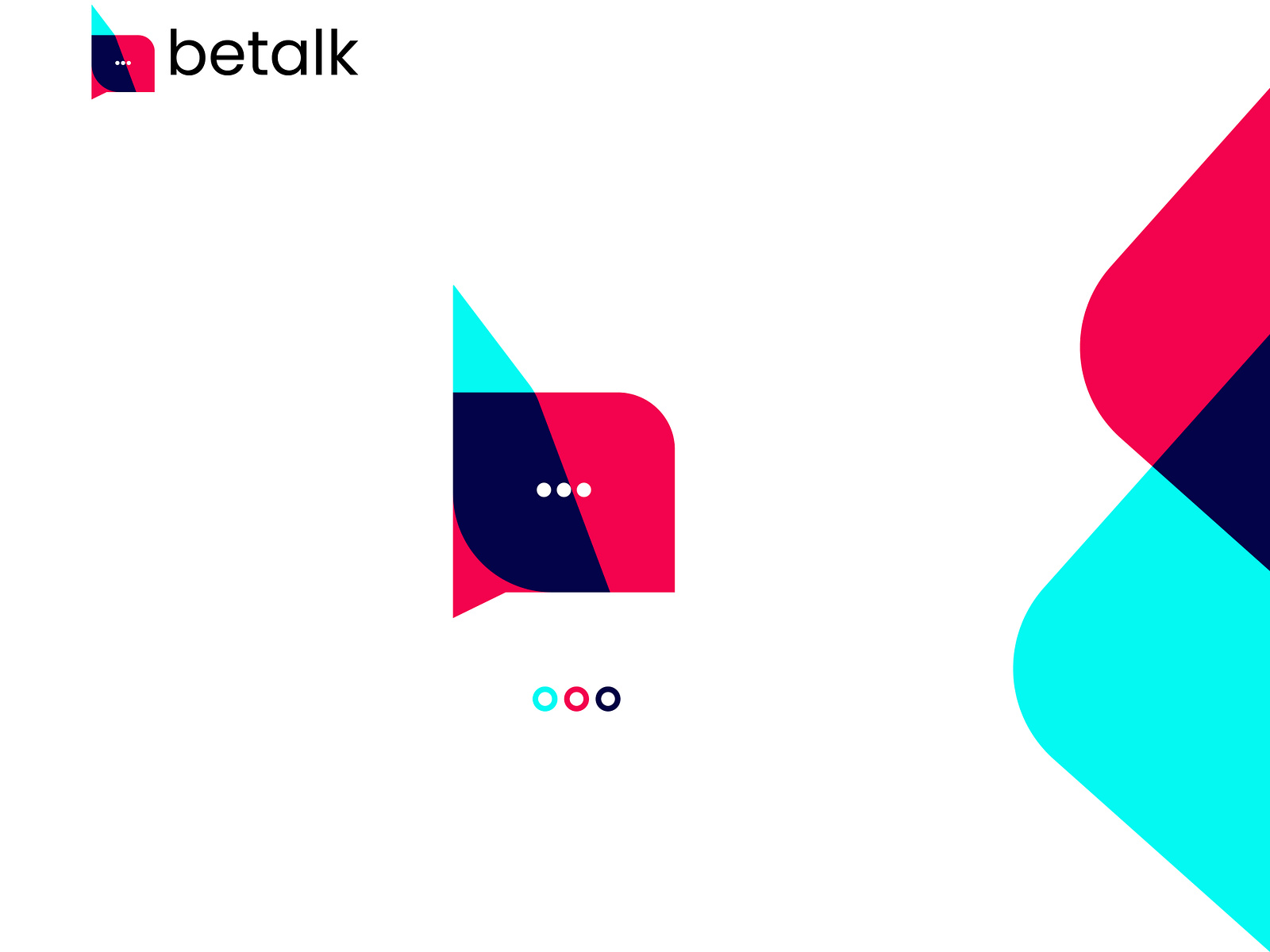 Betalk Chat Logo/ Overlay Logo by KANIZ FATEMA on Dribbble