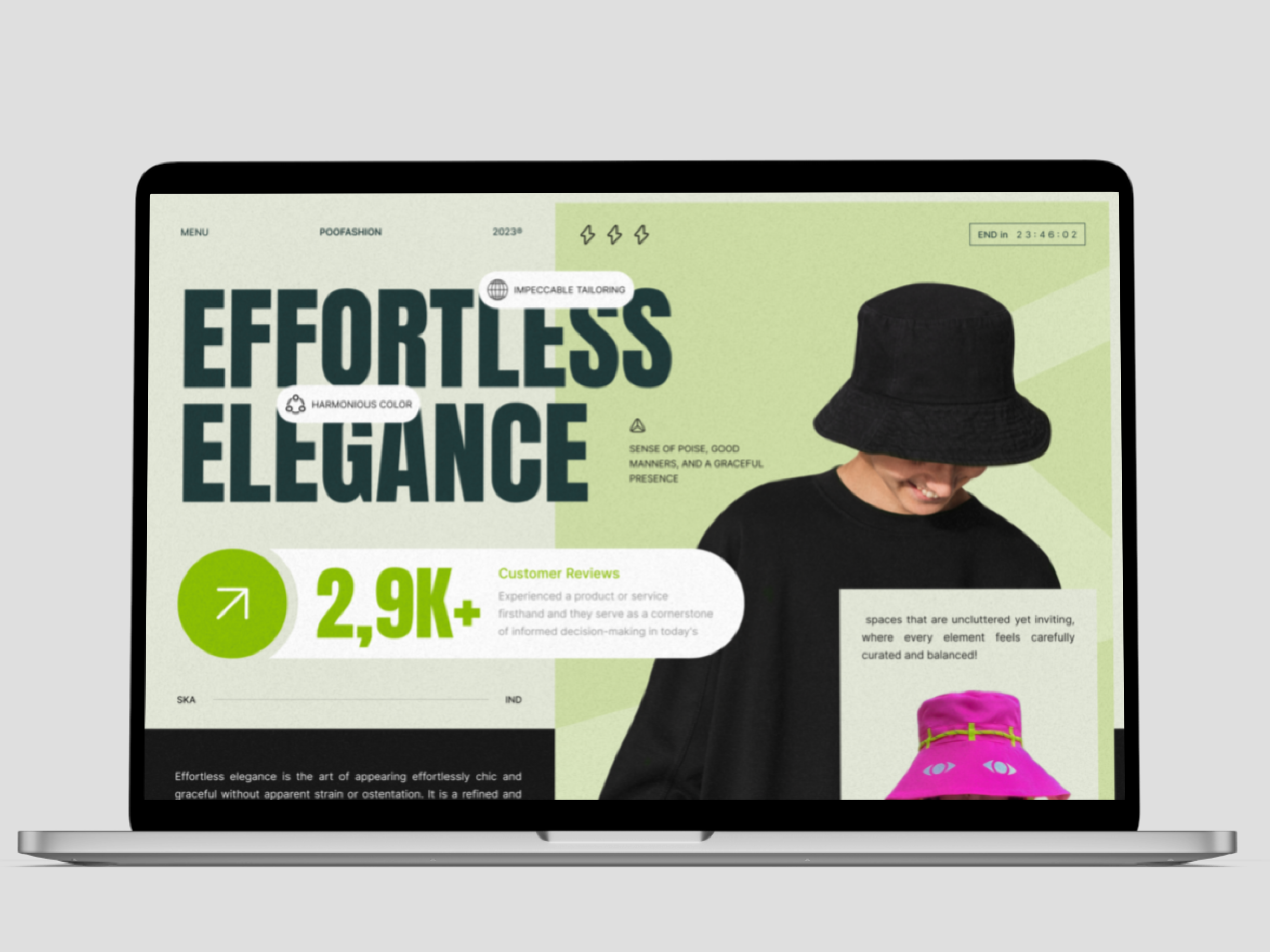 POO - Fashion Website (Hero) by Momon for Hatypo Studio on Dribbble