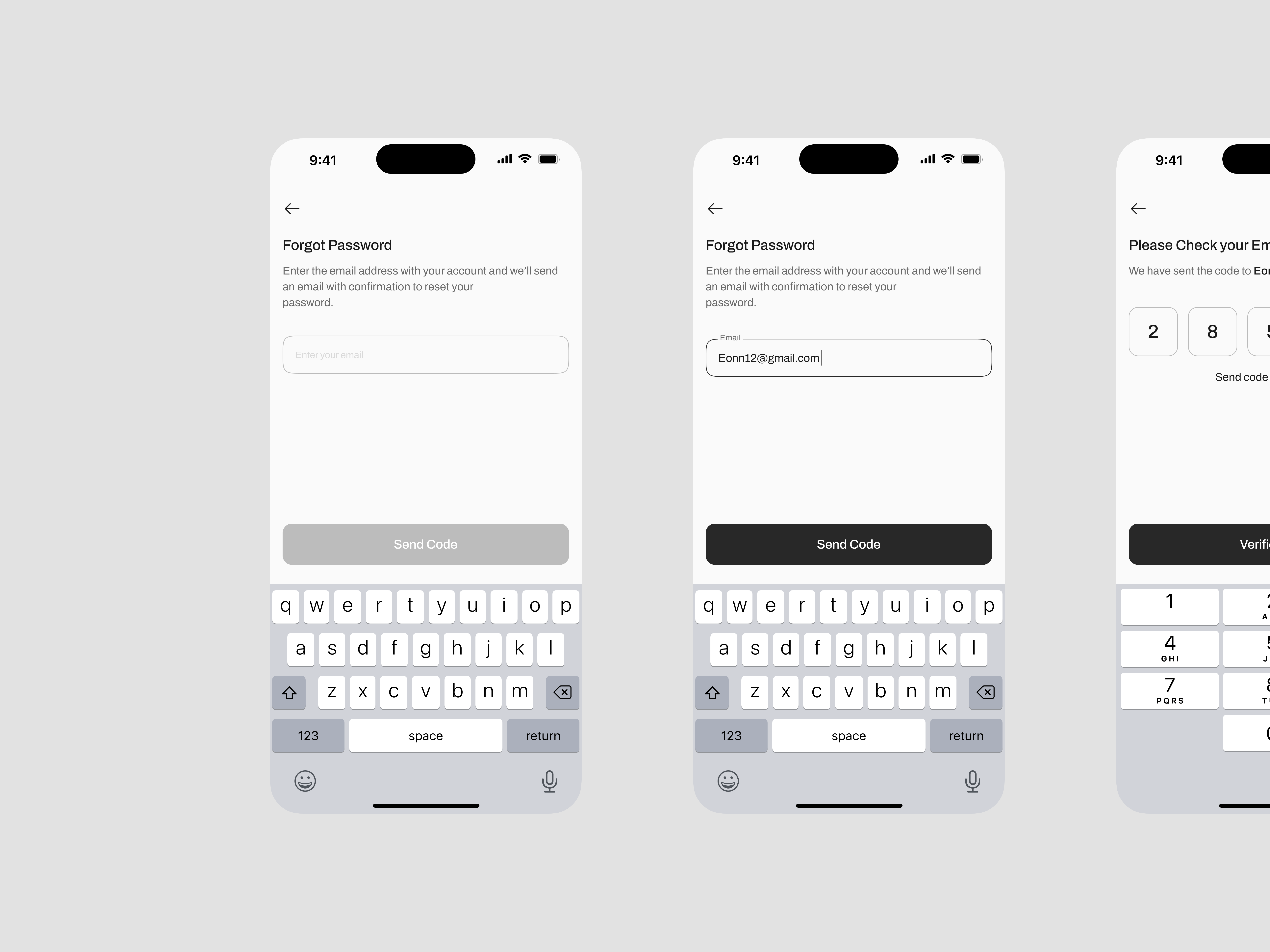 Forgot Password Flow by Eonn Design on Dribbble