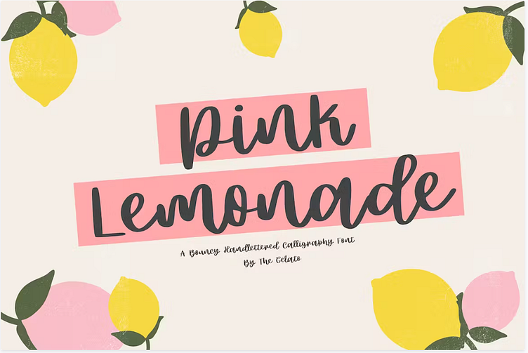 Pink Lemonade Font by itim2101 on Dribbble