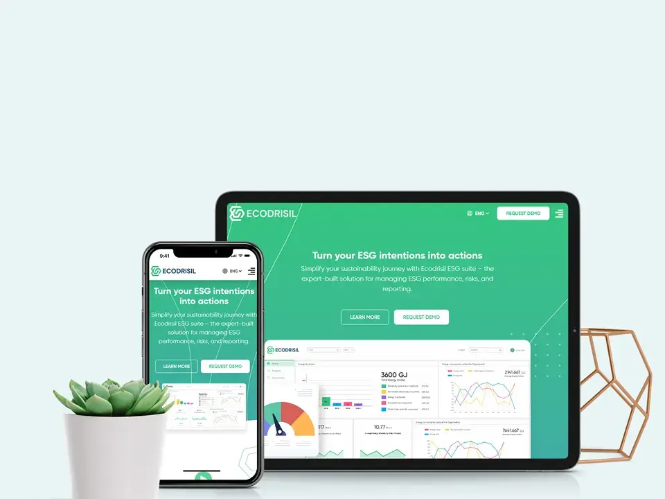 Ecodrisil ESG Platform Website User Experience and UI. by Shine M Benny ...