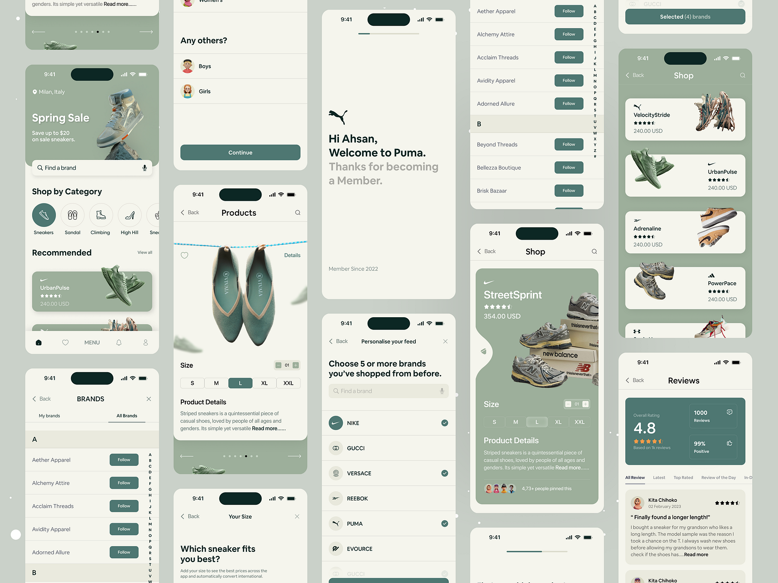 Shopping App UI by Ofspace UX/UI on Dribbble
