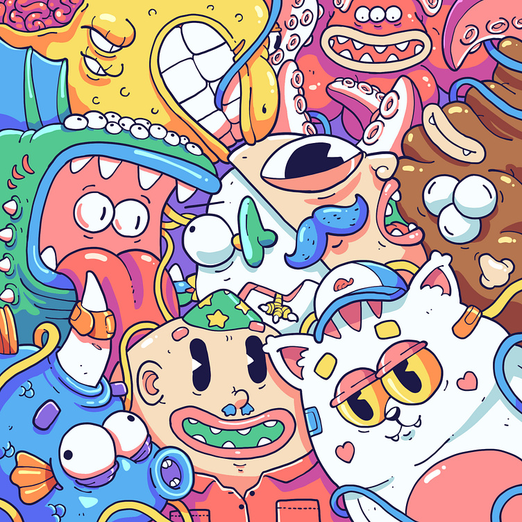 Face Doodle #001 by Whendies on Dribbble