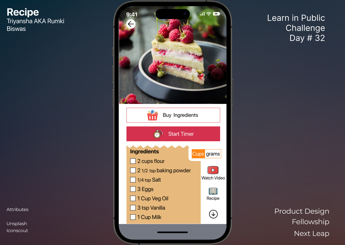 Recipe by Rumki Biswas on Dribbble