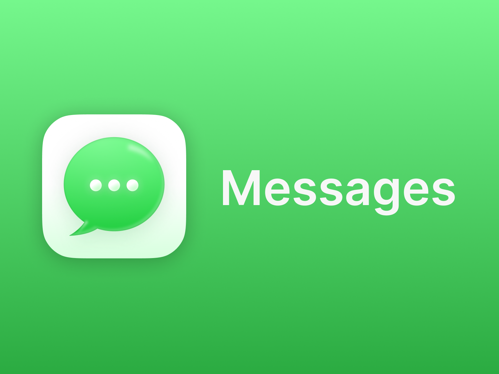 Messages IOS - App icon redesign concept #25 by Eddy on Dribbble Messages IOS - App icon redesign concept #25 by Eddy on Dribbble