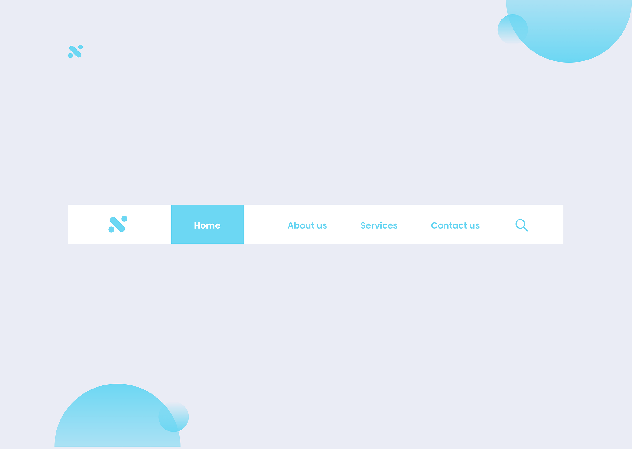 Header Navigation Bar UI by Carlos Pessane on Dribbble