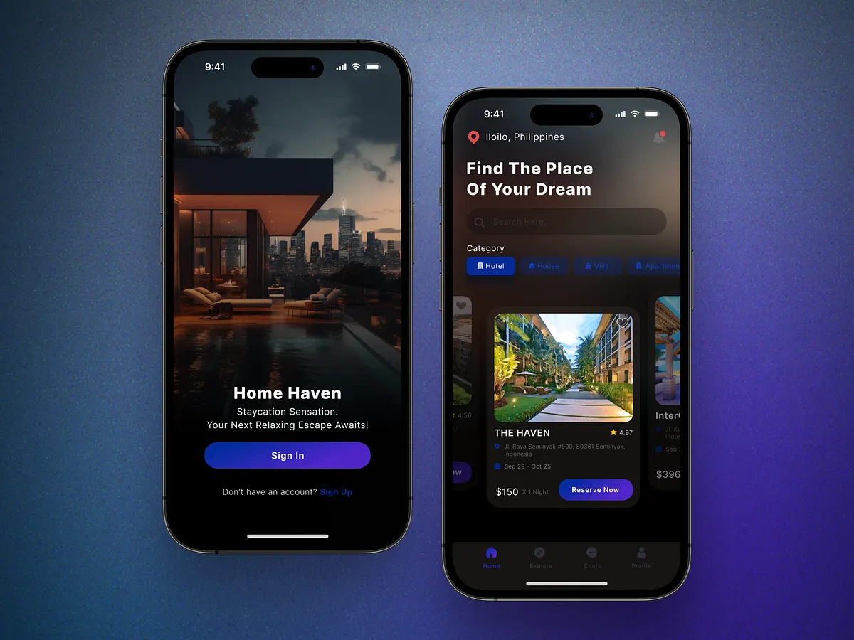Property Rental App designs, themes, templates and downloadable graphic ...