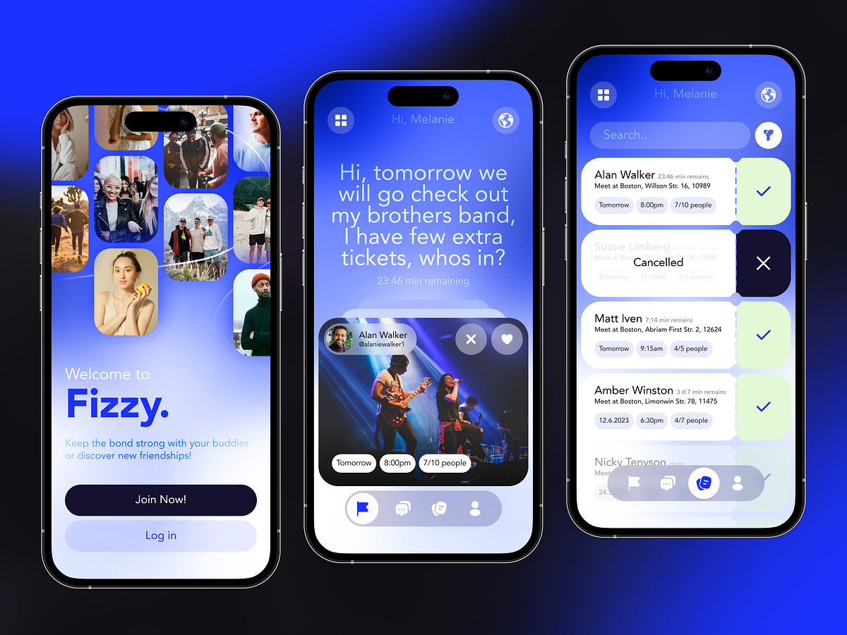 Social App - Make New Friendships Easier by Jakub Janura 👽 on Dribbble