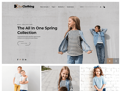 Kids Apparel Website designs, themes, templates and downloadable ...