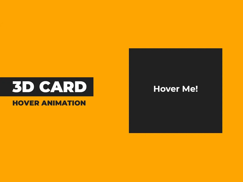 3d Flipping Card Hover Animation by codingflicks on Dribbble