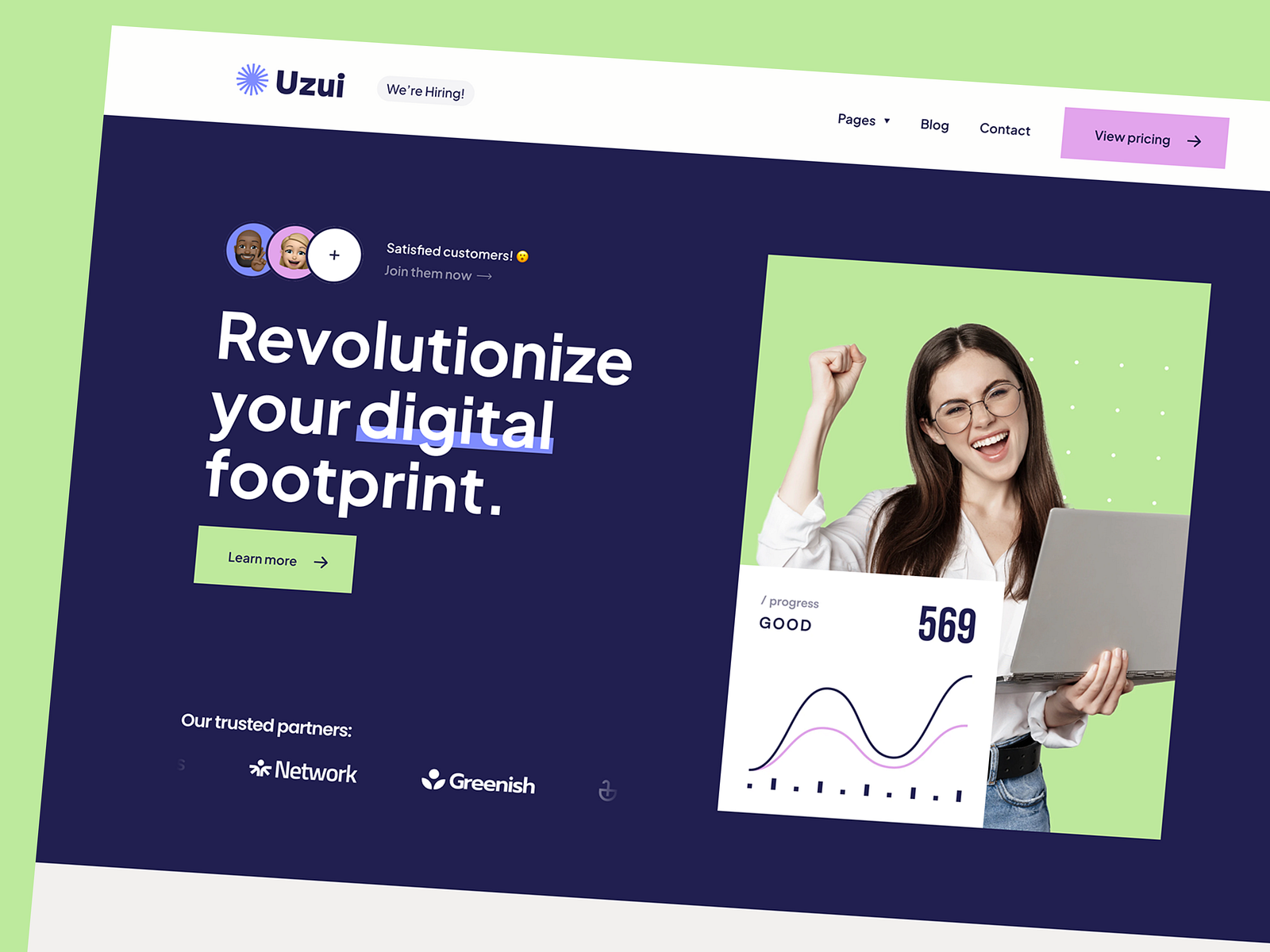 Uzui - Framer template by Juno Studio on Dribbble