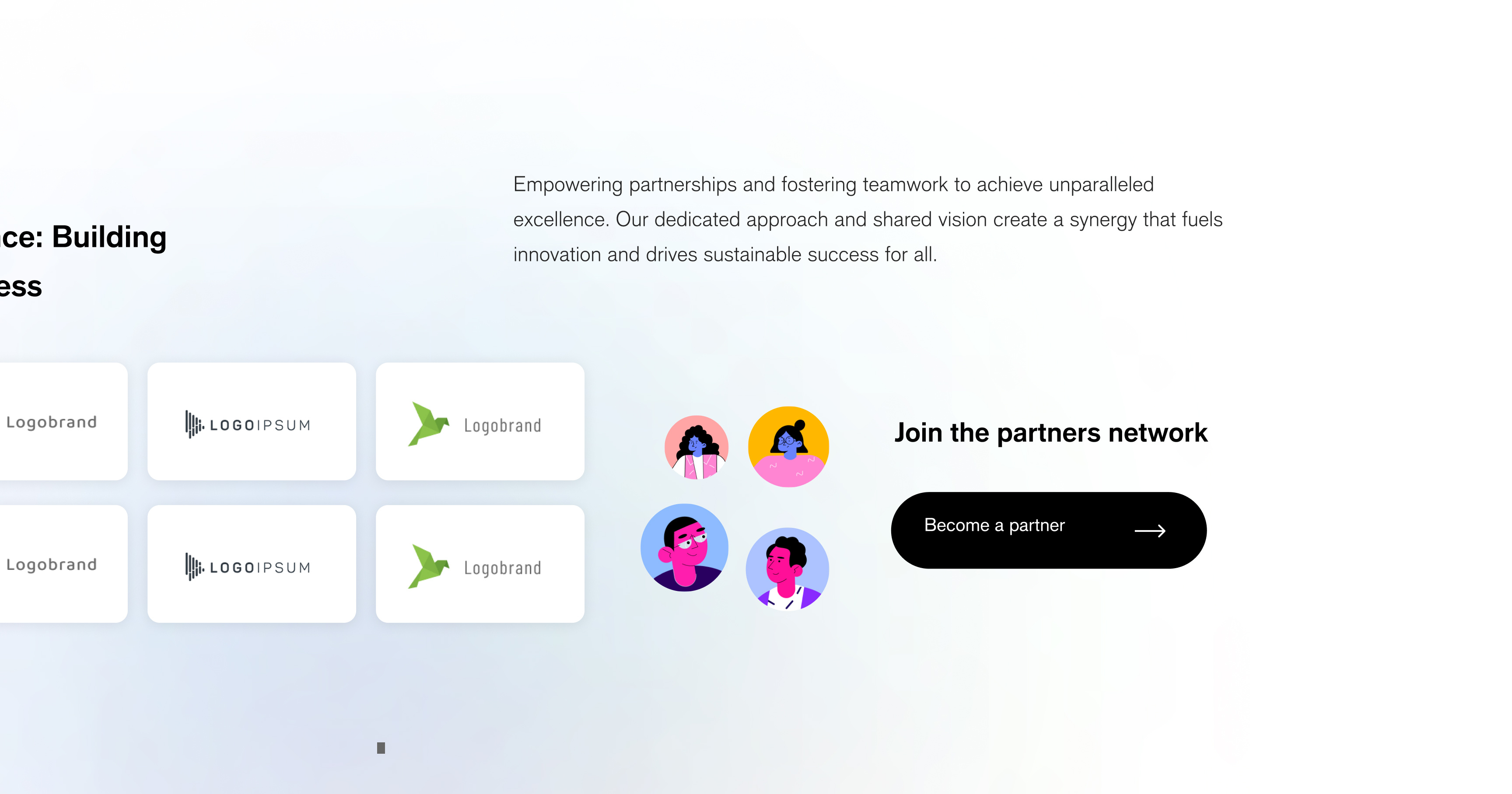 Become a Partner Section Design by Ranjith Ramesh on Dribbble