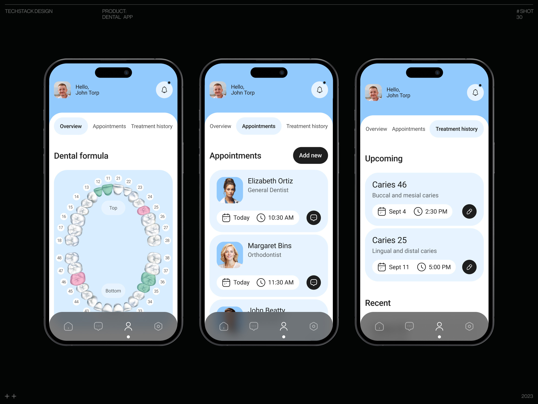 Dental Care App by Juliia Melnychenko for Techstack Design on Dribbble