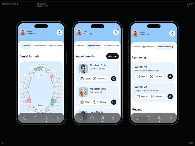 Dental Care App by Juliia Melnychenko for Techstack Design on Dribbble