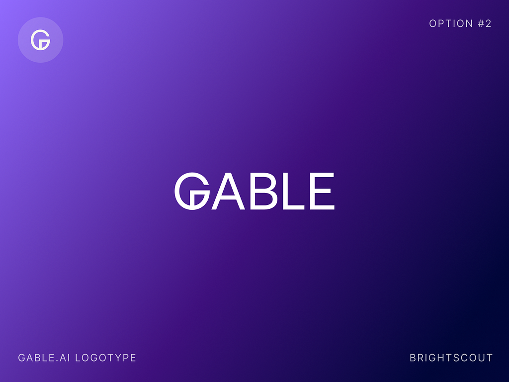 Gable #2 by Bojan Stefanovic Logoholik on Dribbble