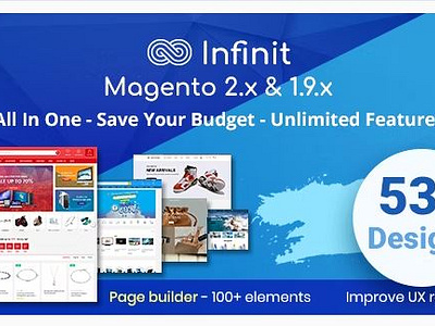 Infinit - Multipurpose Responsive Magento 2 and 1 Theme by New Designs on Dribbble