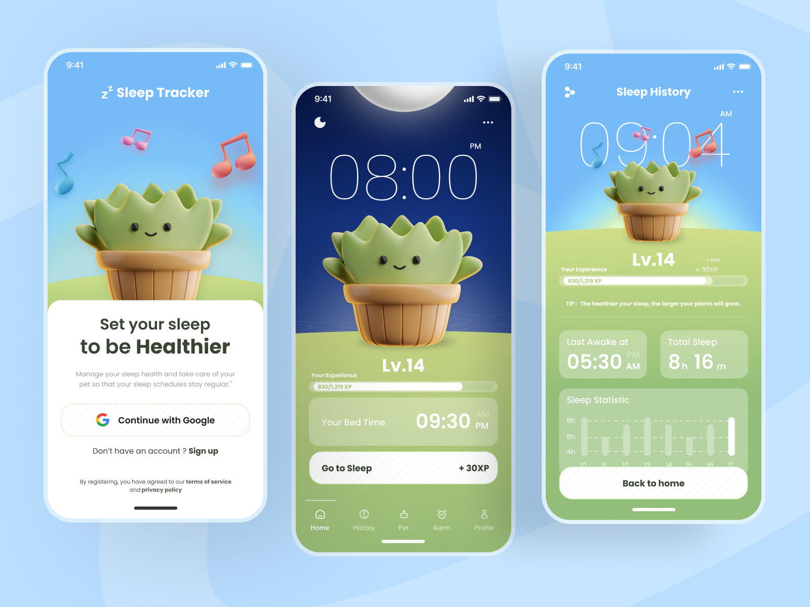 Smart Sleep Tracker - Mobile Sleep Tracker UI ( Gamification ) by ...