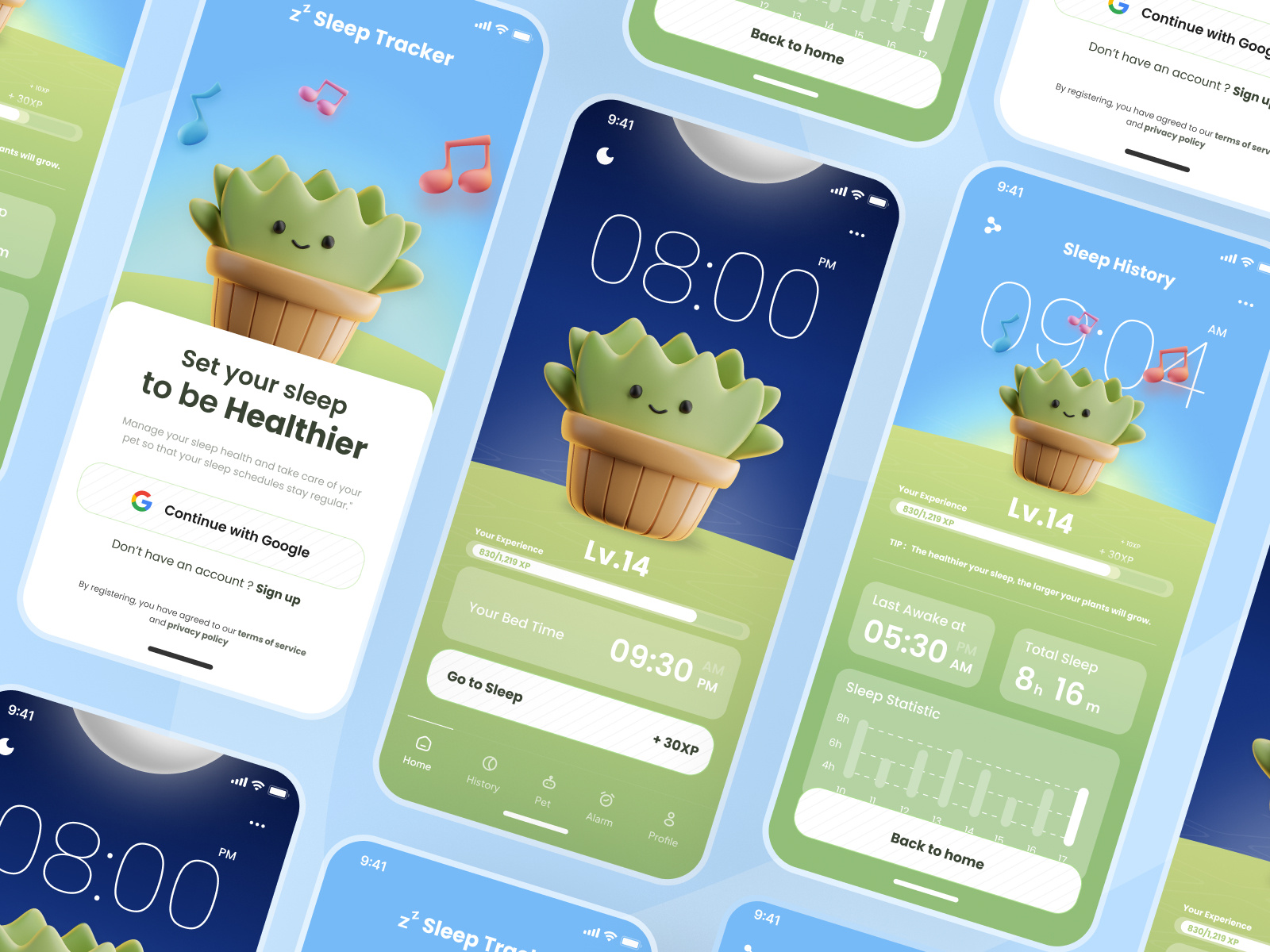 Smart Sleep Tracker - Mobile Sleep Tracker UI ( Gamification ) by ...