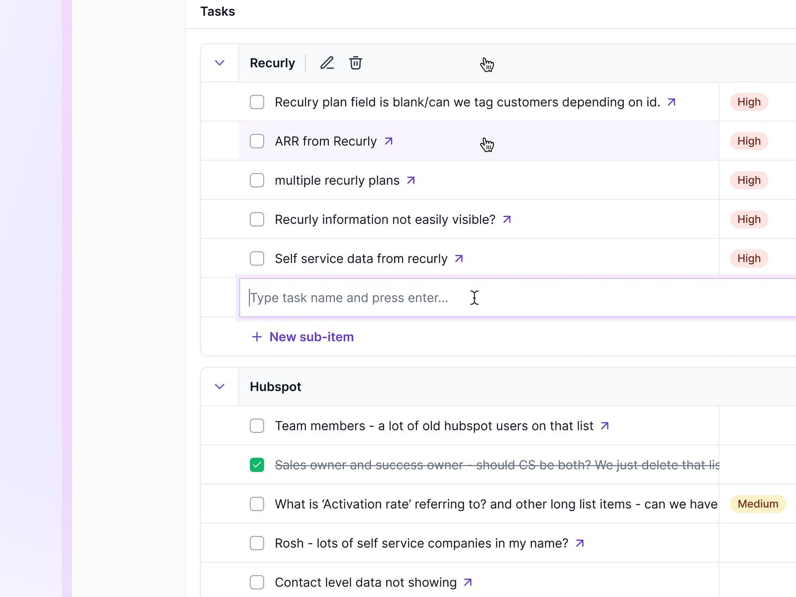 Reworked tasks table by Eugen Eşanu on Dribbble