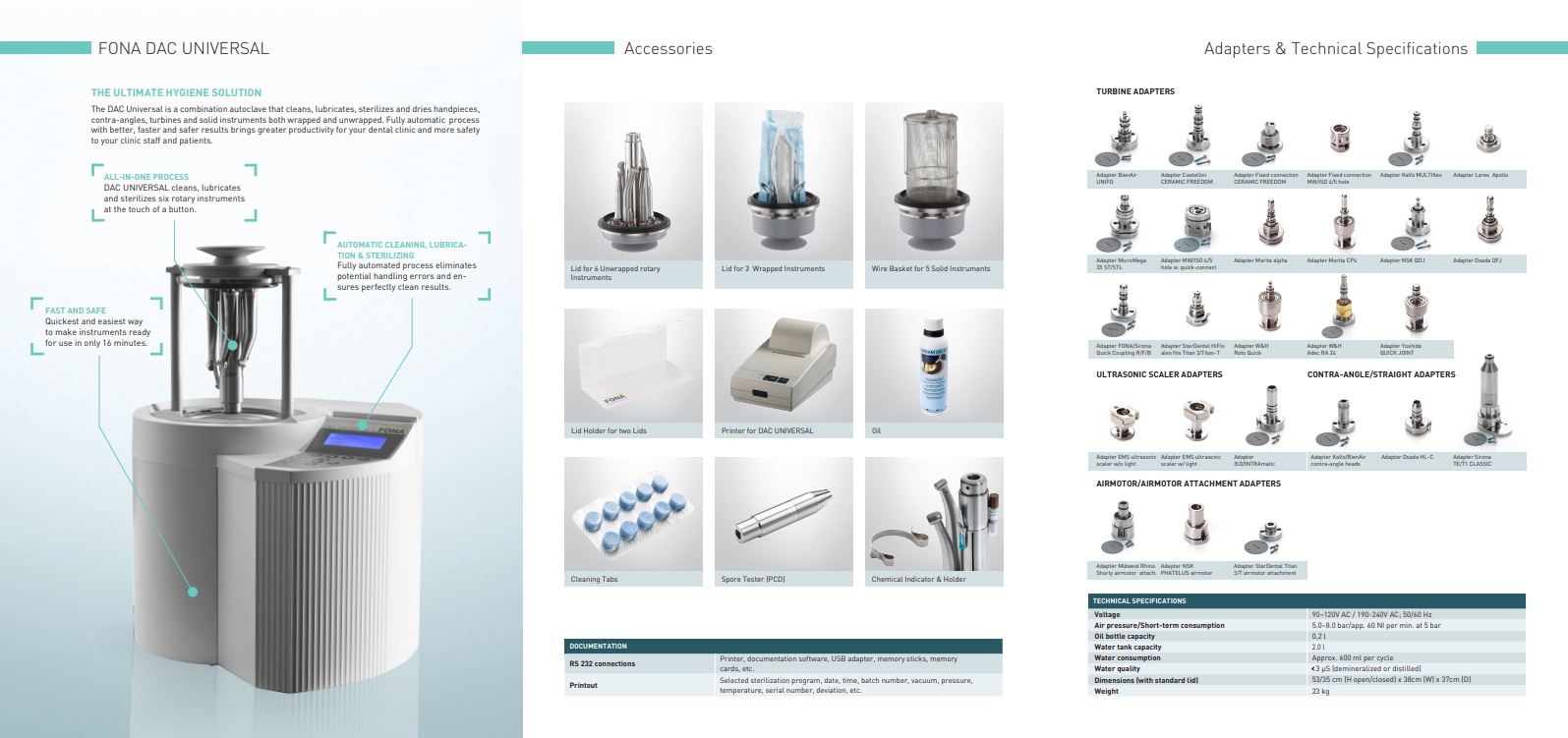 FONA (by Sirona) DAC Universal, dental catalogue design by Marian ...