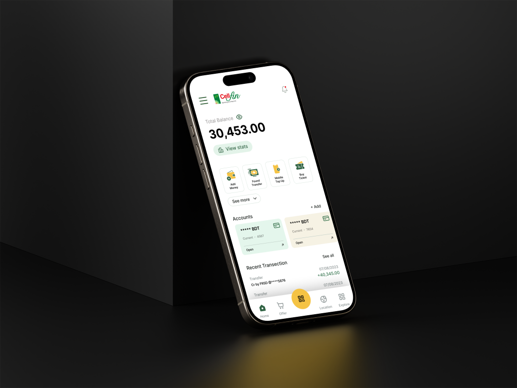 CellFin App Re-Design UI UX by Muhammad Salim for Sadax Studio on Dribbble