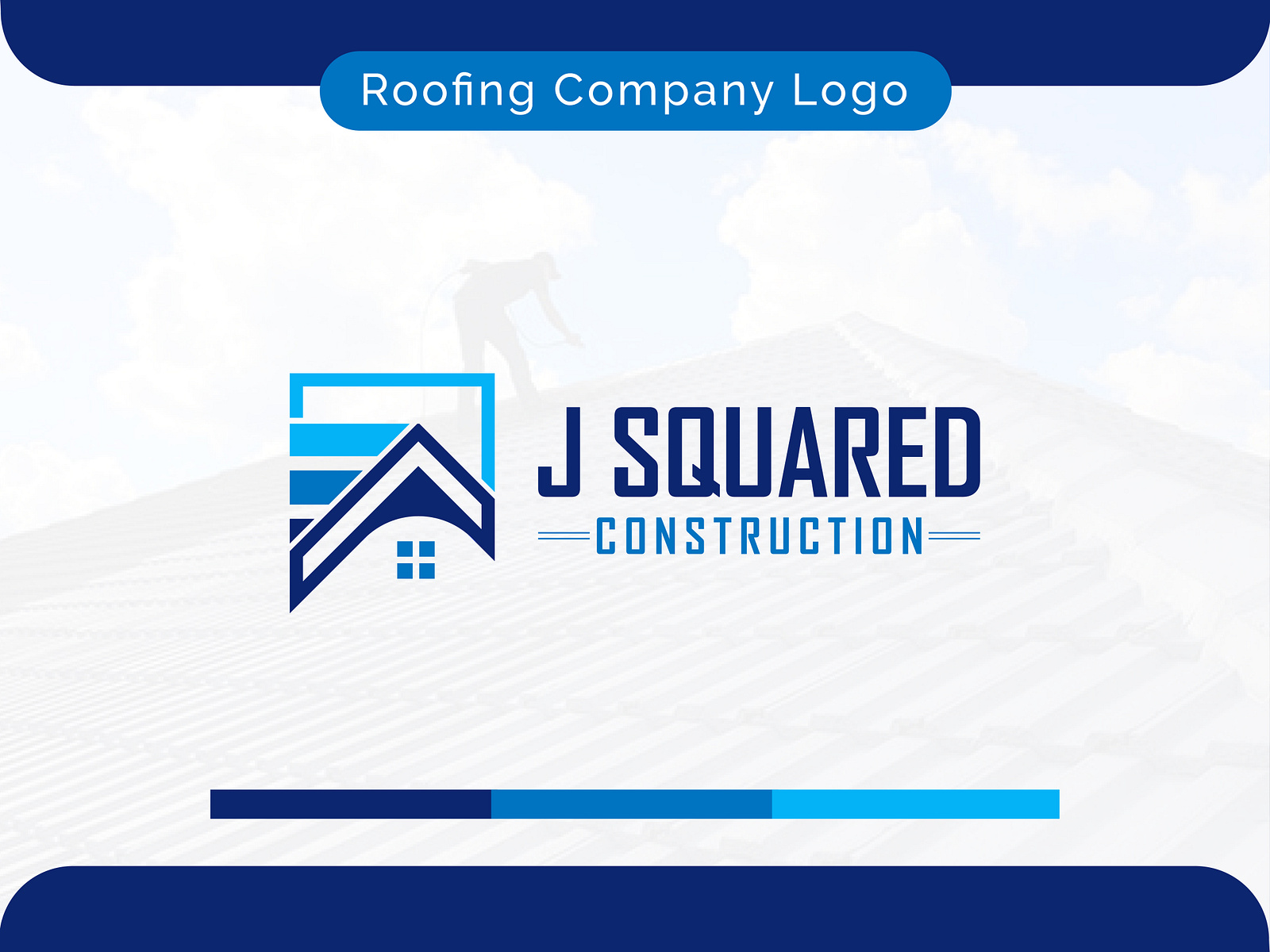 Roofing Company Logo । Brand Identity Design by Md Unus Ali on Dribbble