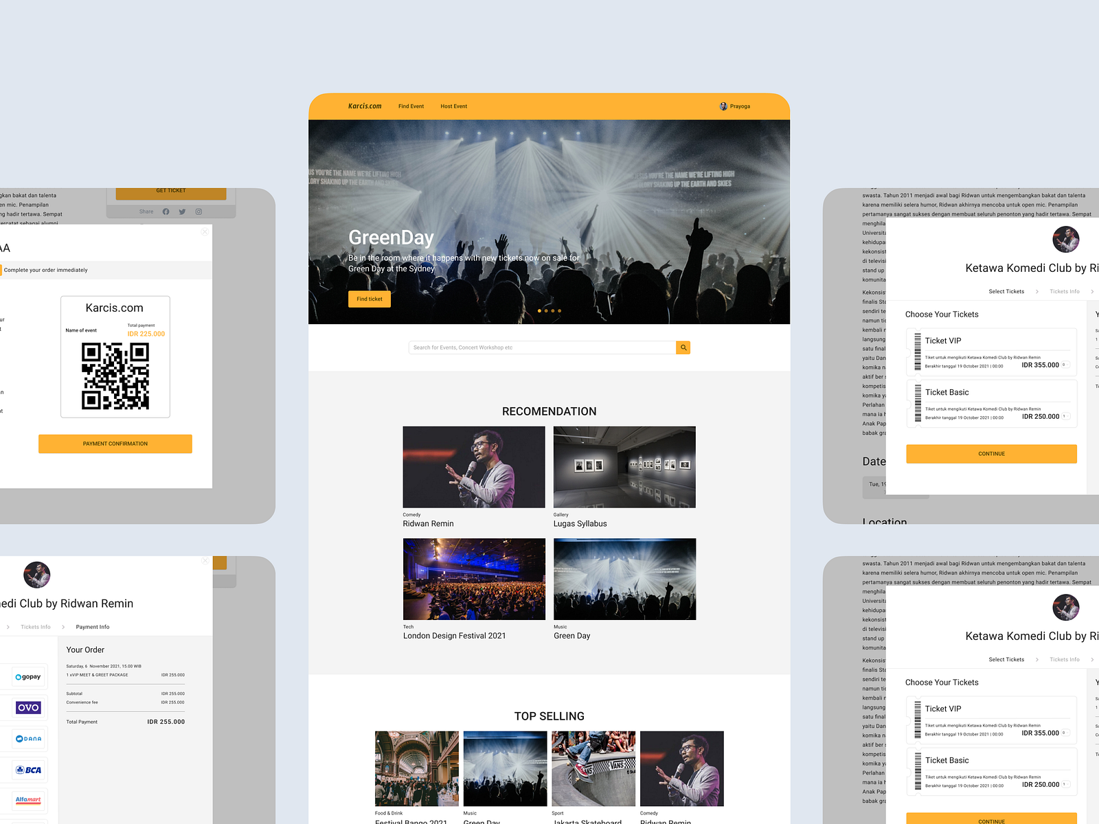 Karcis.com by Adi Prayoga on Dribbble