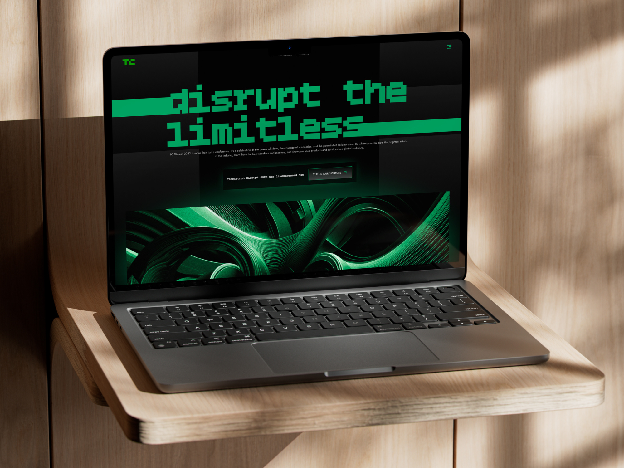 TC DISRUPT 2023 - LANDING PAGE DESIGN REVAMPED CONCEPT ⚙️ by Maulana ...