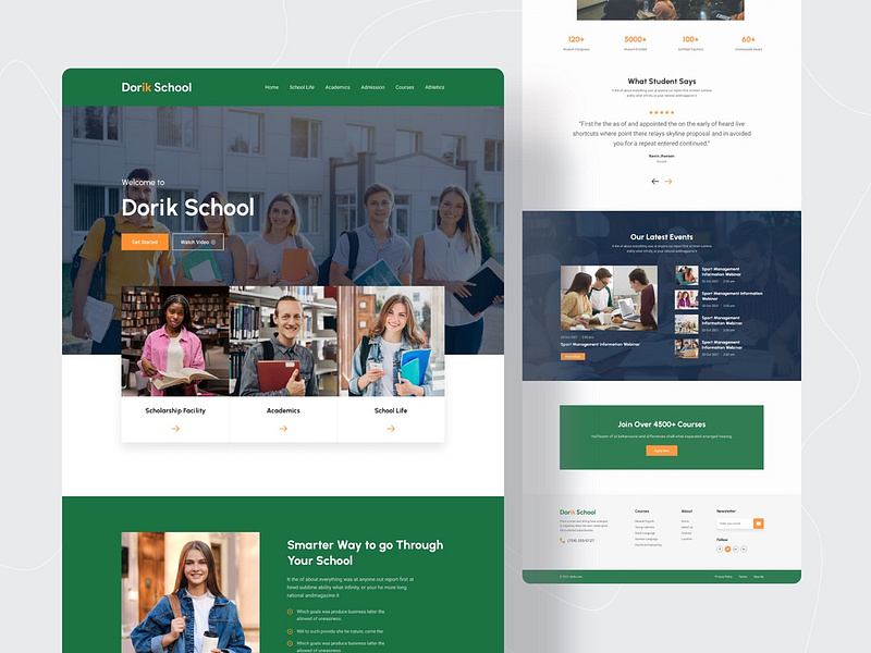 School Website designs, themes, templates and downloadable graphic ...