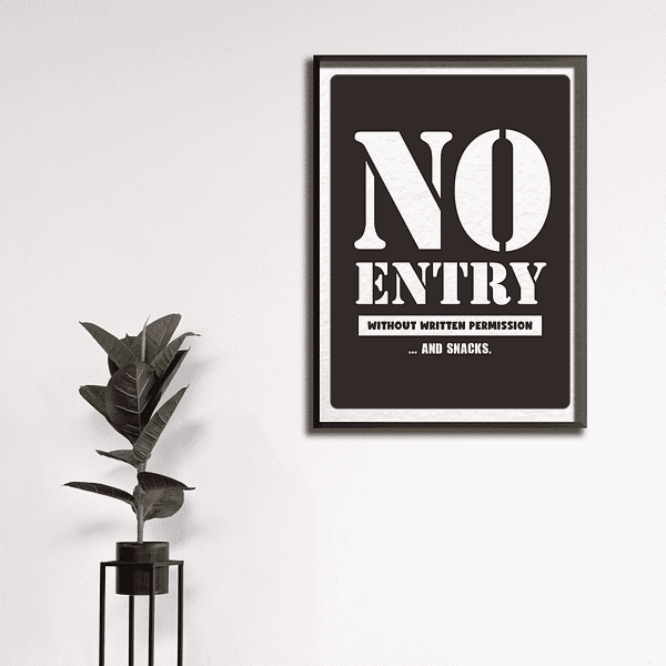 No Entry: Poster by OleSurry on Dribbble
