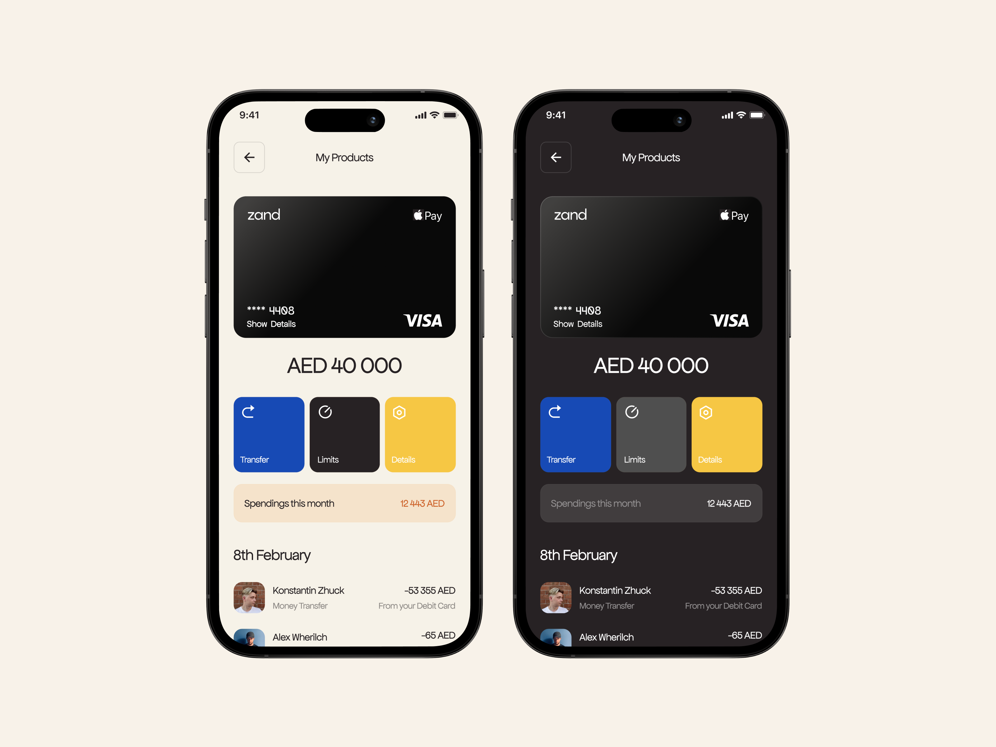 Zand Bank - Card & Wallet Mobile Bank App Design by Ivan Ermakov on ...