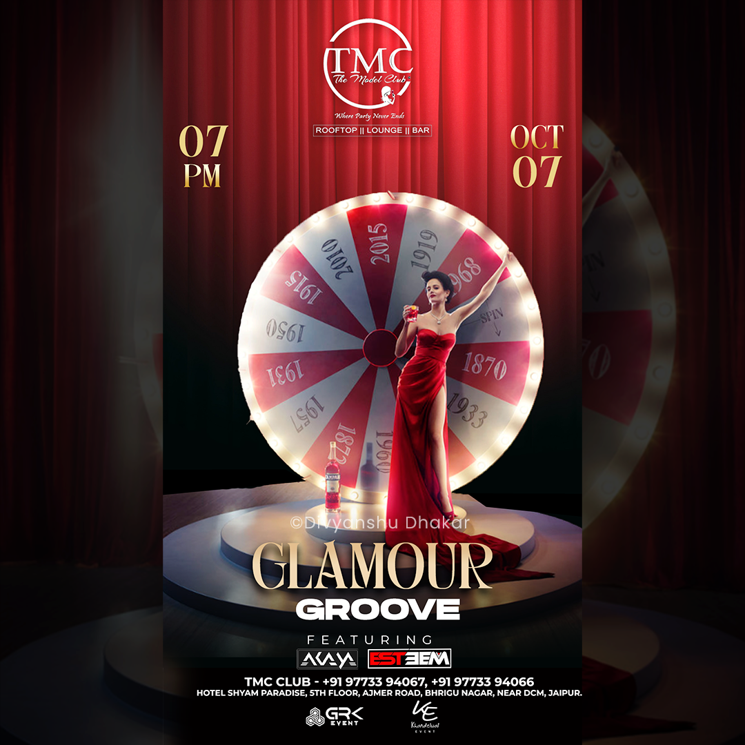 Glamour groove design made creatively to showcase event by Divyanshu ...