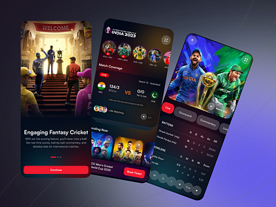 Cricket App UX Exploration | ICC Men's World Cup 2023 by Design Monks ...