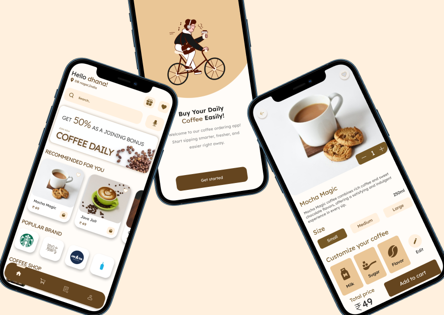 Coffee Ordering App UI design by Dhanabal on Dribbble