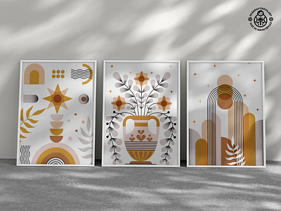 3 Mystical Boho Posters by Olga Davydova on Dribbble