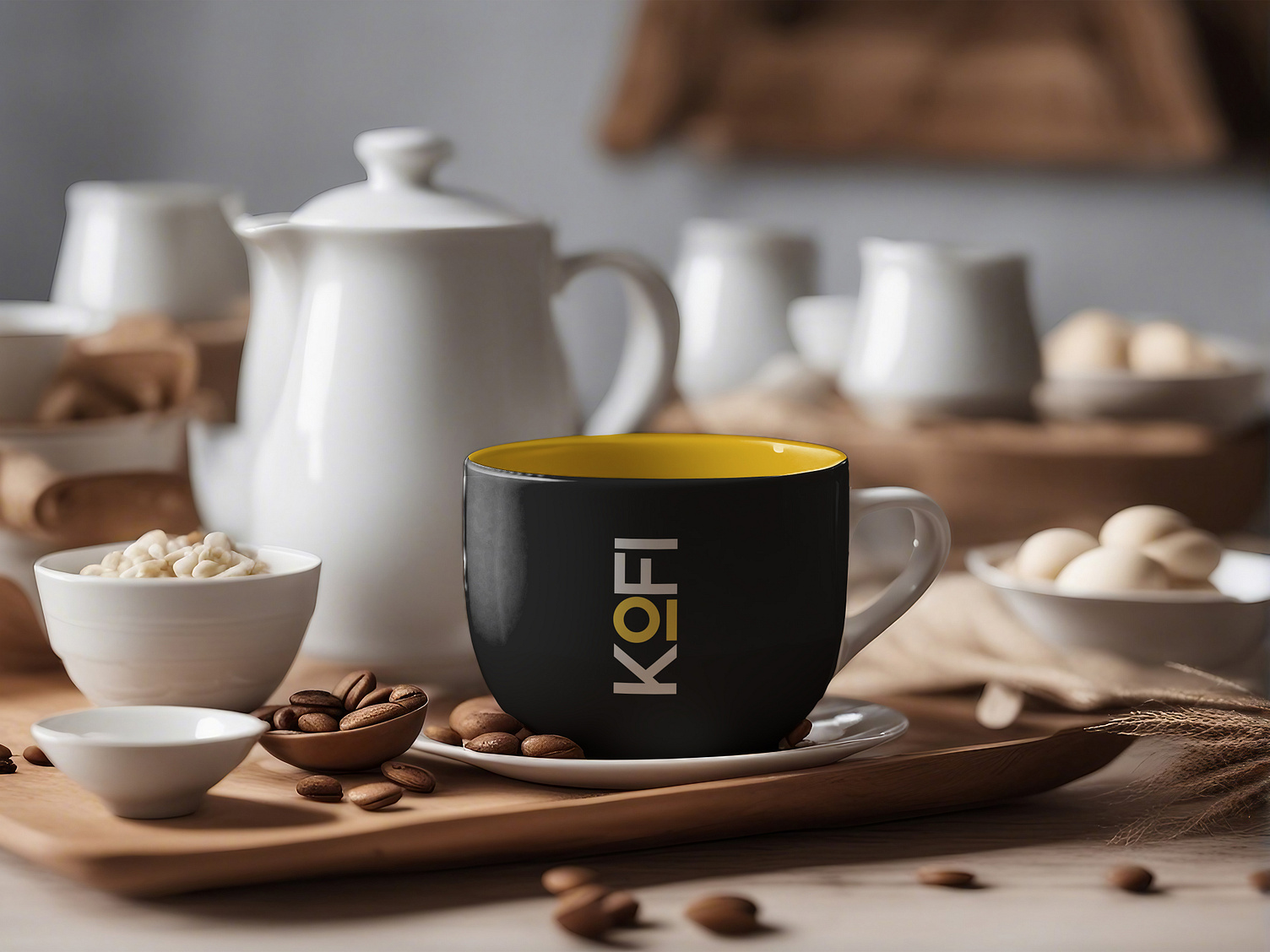 Kofi Coffee Logo and Mockup by Andrew Berger on Dribbble