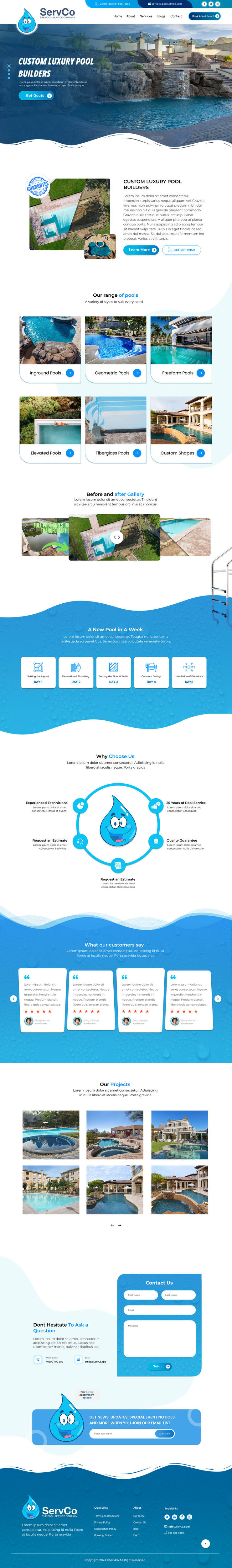 Pool Website designs, themes, templates and downloadable graphic ...