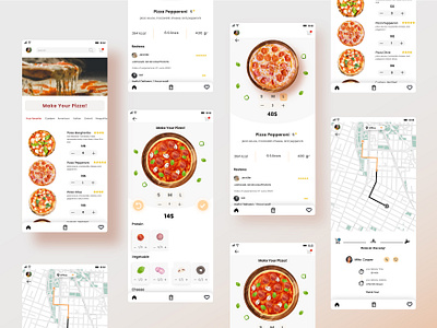 Pizza Delivery Mobile App| UI Design by Neda Dargahi on Dribbble
