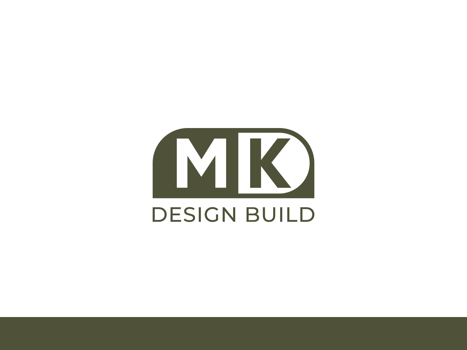 Logo Design for MK Design Build by Moshiur Rahman on Dribbble