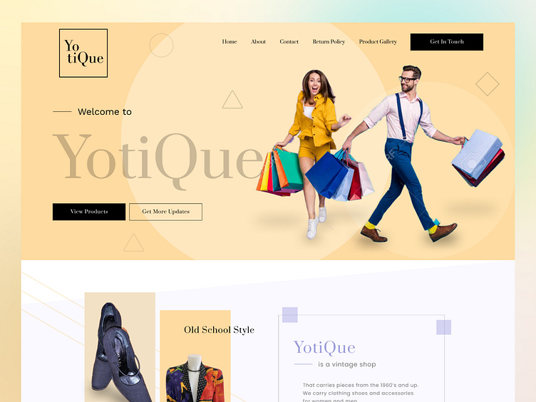 Vintage Shopping inspiration by Vikrant More on Dribbble