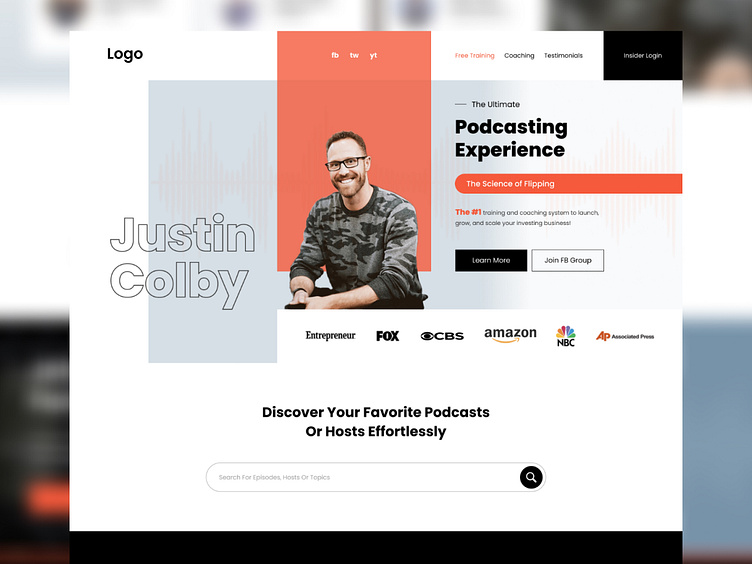 Podcaster- Web Header Design by Vikrant More on Dribbble