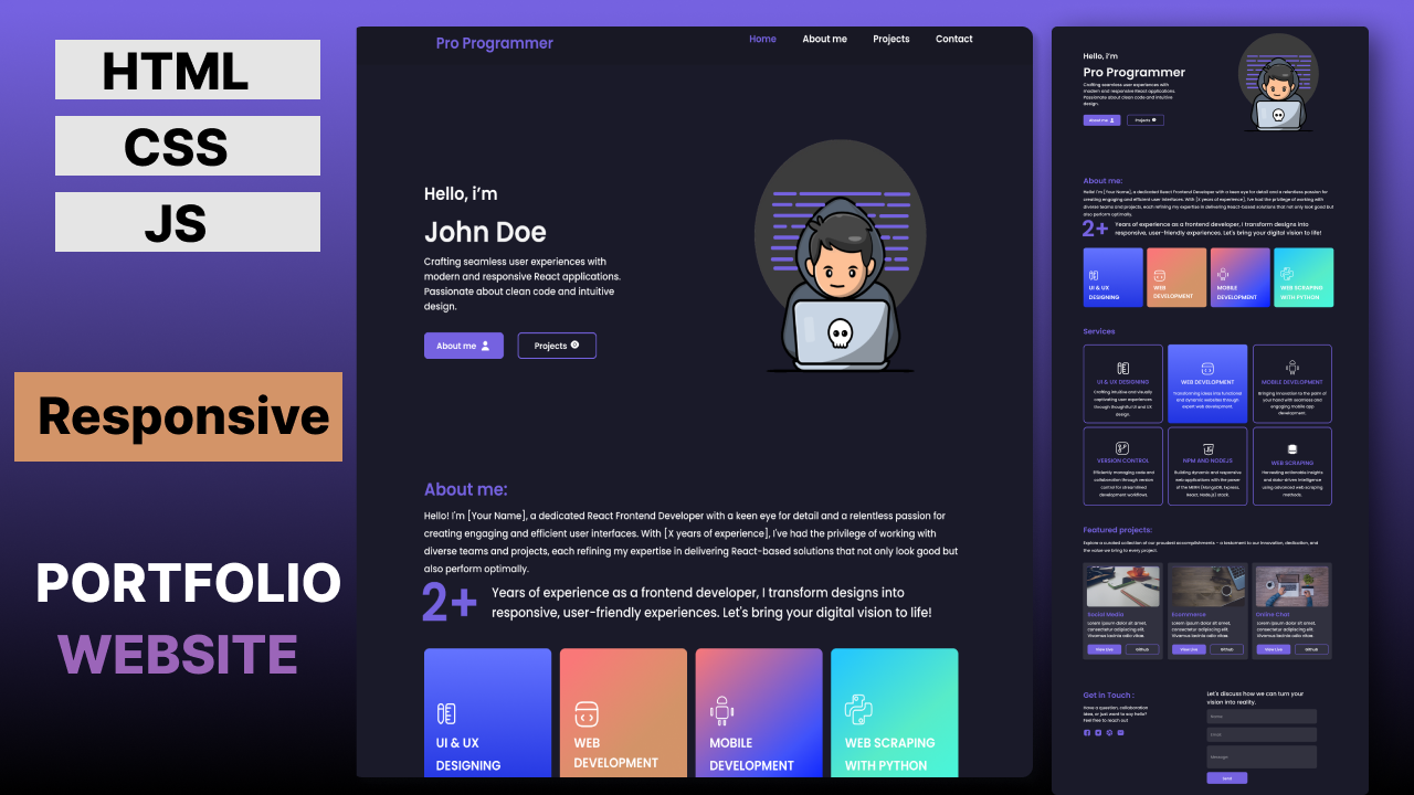 Purple Dark Mode Youtube Thumbnail by K.Kusuma Priya on Dribbble