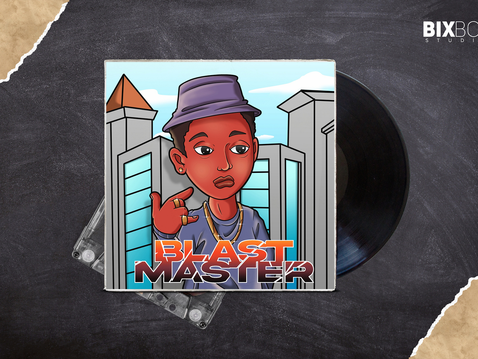 Album Cover Mixtape Art Character Design - Blast Master by BixBox ...